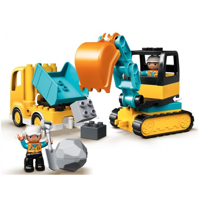 Lego duplo truck and tracked excavator store